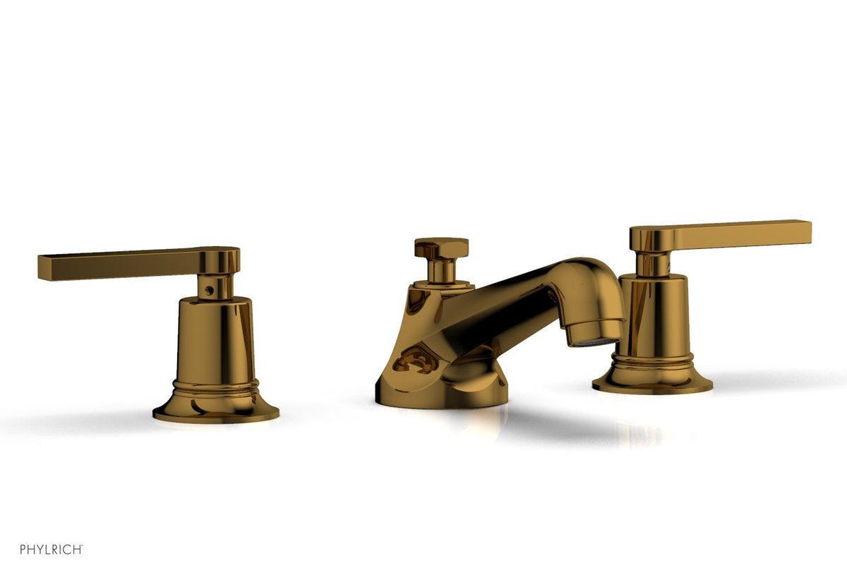 Hex Modern Widespread Faucet Low Lever Handles | 501-02 - Phylrich