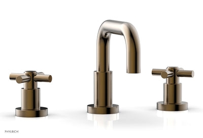 Shop Basic Widespread Faucet 6 3/8" High Spout Tubular Cross Handles ...