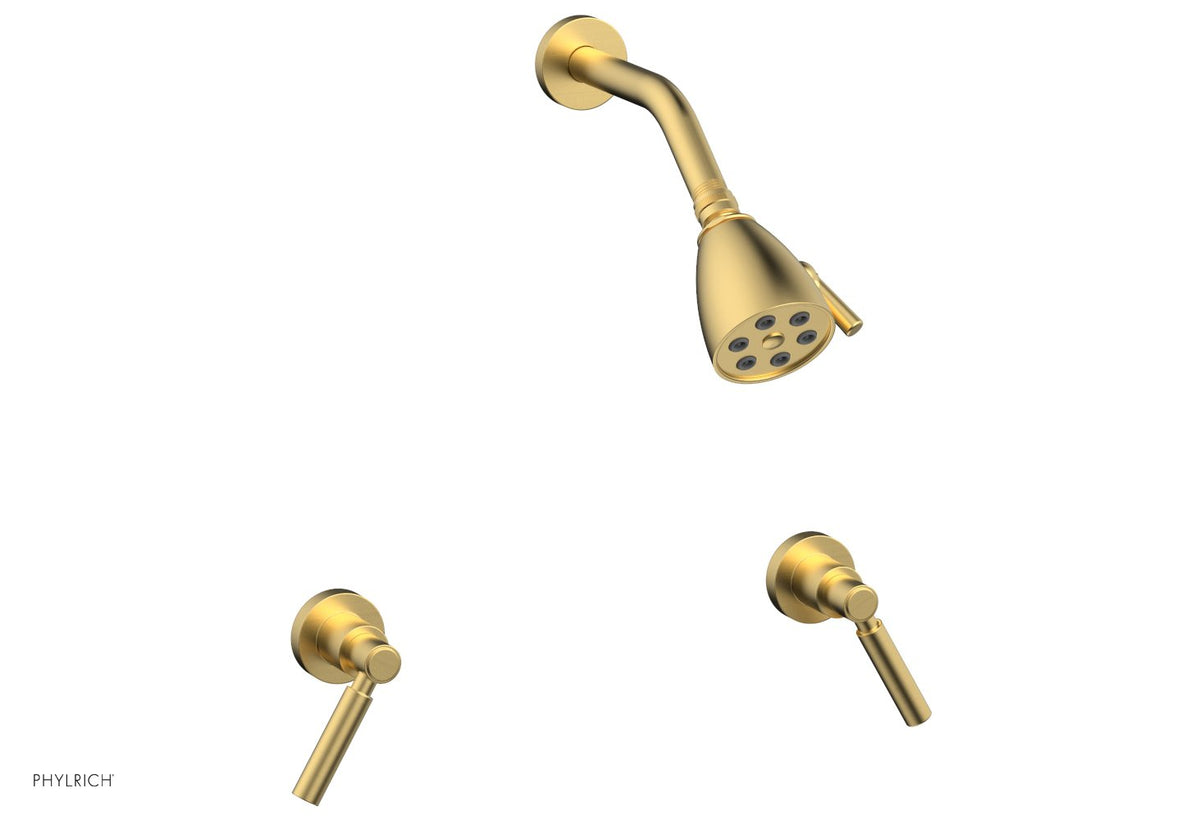 BASIC Two Handle Shower Set - Lever Handles D3130 - Phylrich